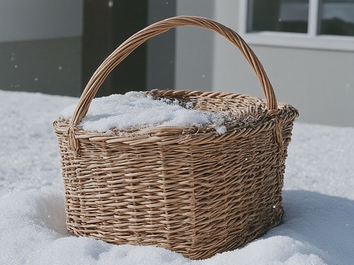 Picnic basket on a winter urban street, Free Images, Illustrations ...