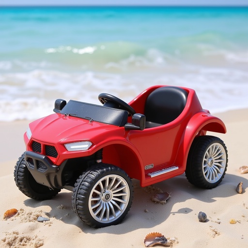 Toy car on the beach, Free Images, Illustrations, Photo Stock | Draph Art