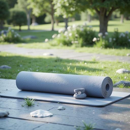 Outdoor yoga mat with modern art background, Free Images, Illustrations ...