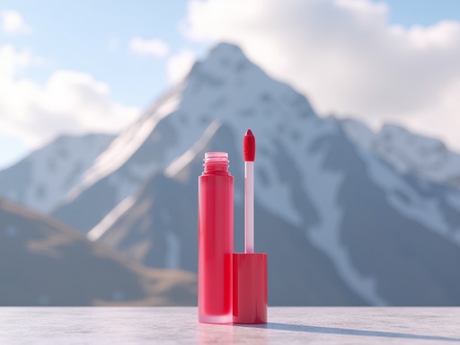 Lip tint with a soft mountain background, Free Images, Illustrations ...